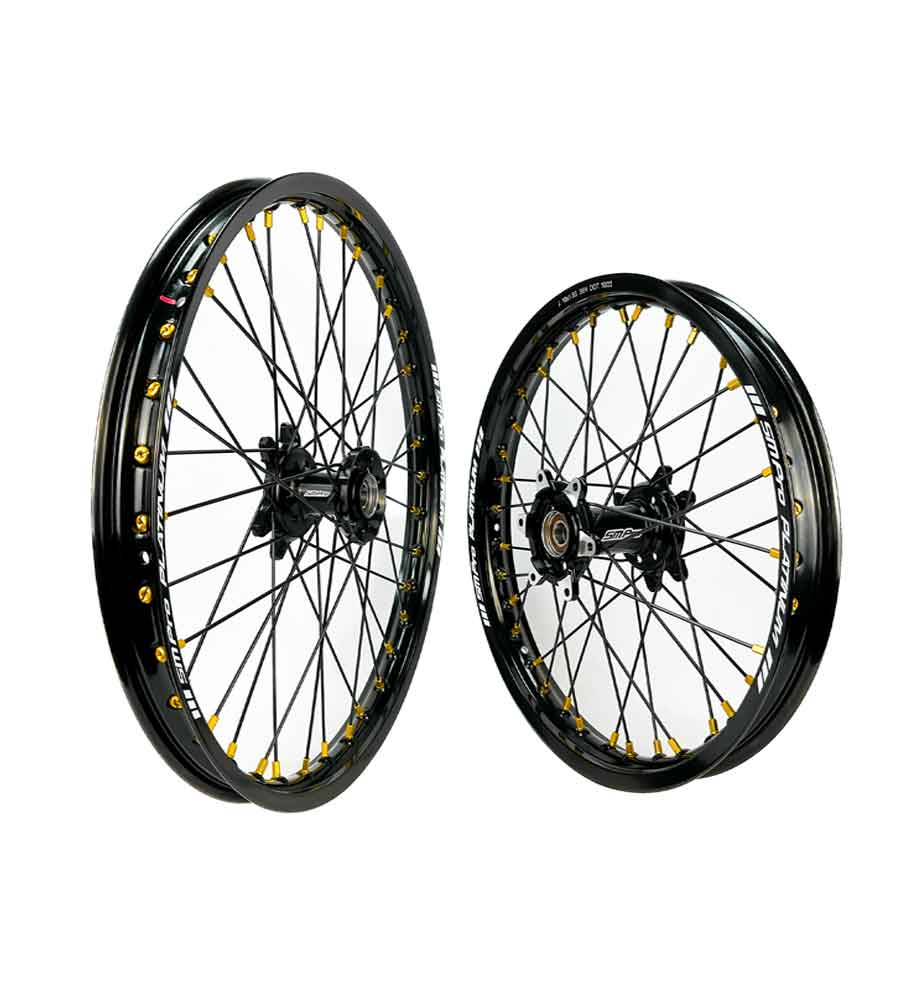 SM Pro Ultra Bee Upgraded Wheels – Black Hubs, Black Spokes - EVFREAKS